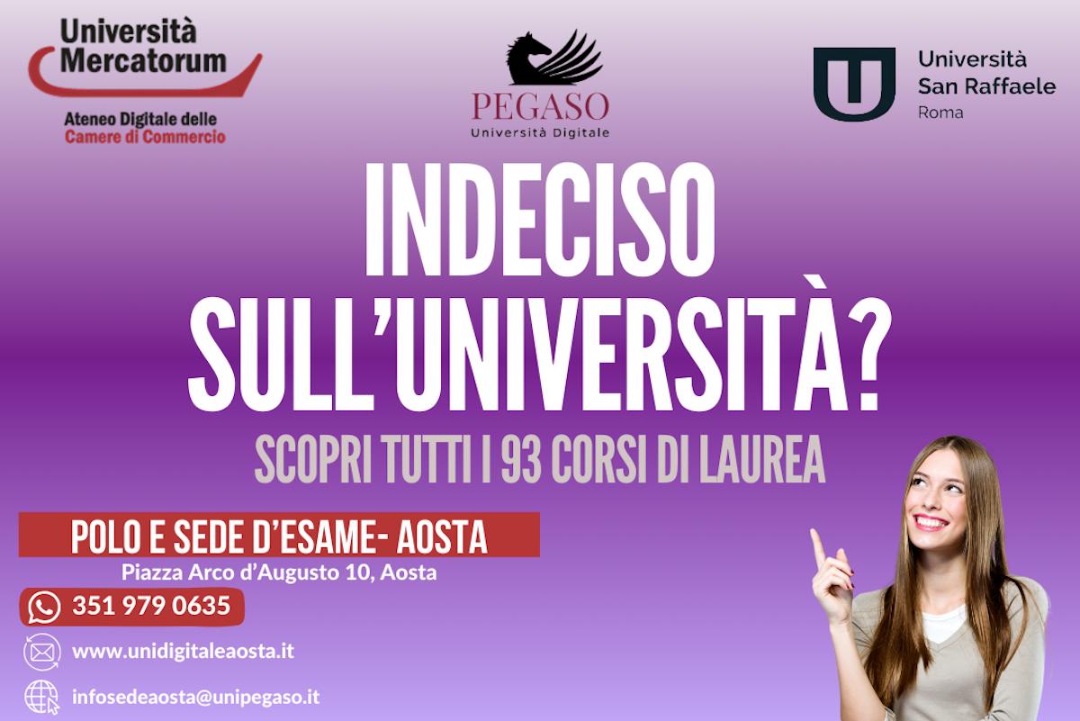 Indeciso sull’università? Scopri tutti i 93 corsi di laurea con Pegaso, Mercatorum e San ...