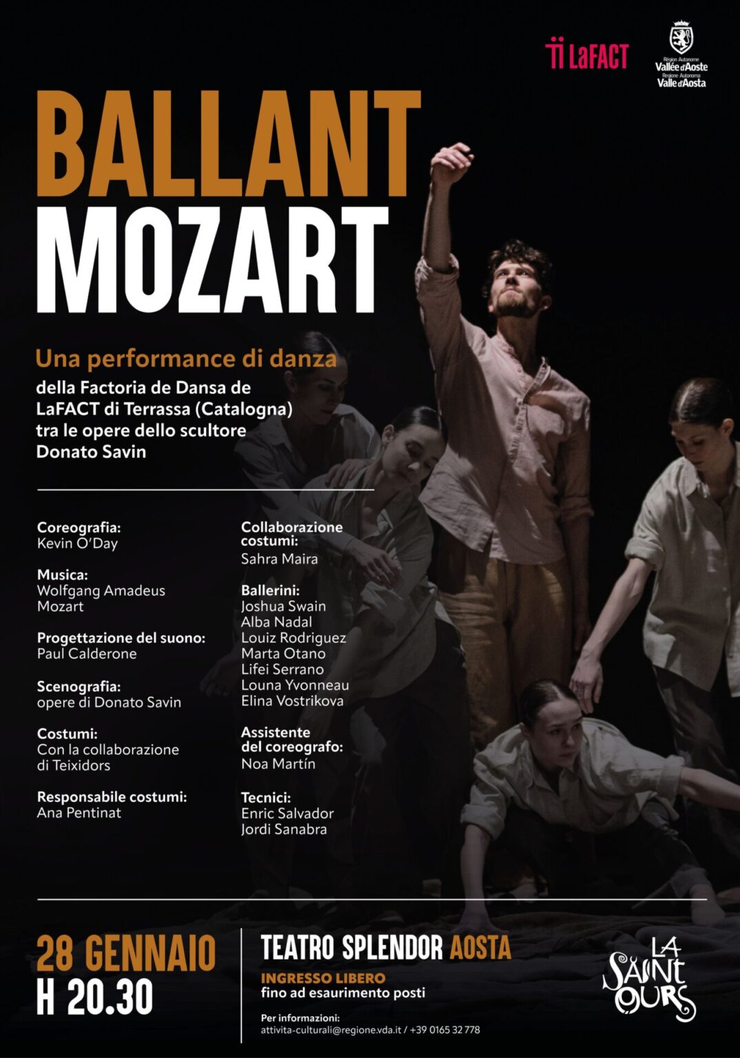 Le sculture di Donato Savin al centro di “Ballant Mozart” in scena allo ...